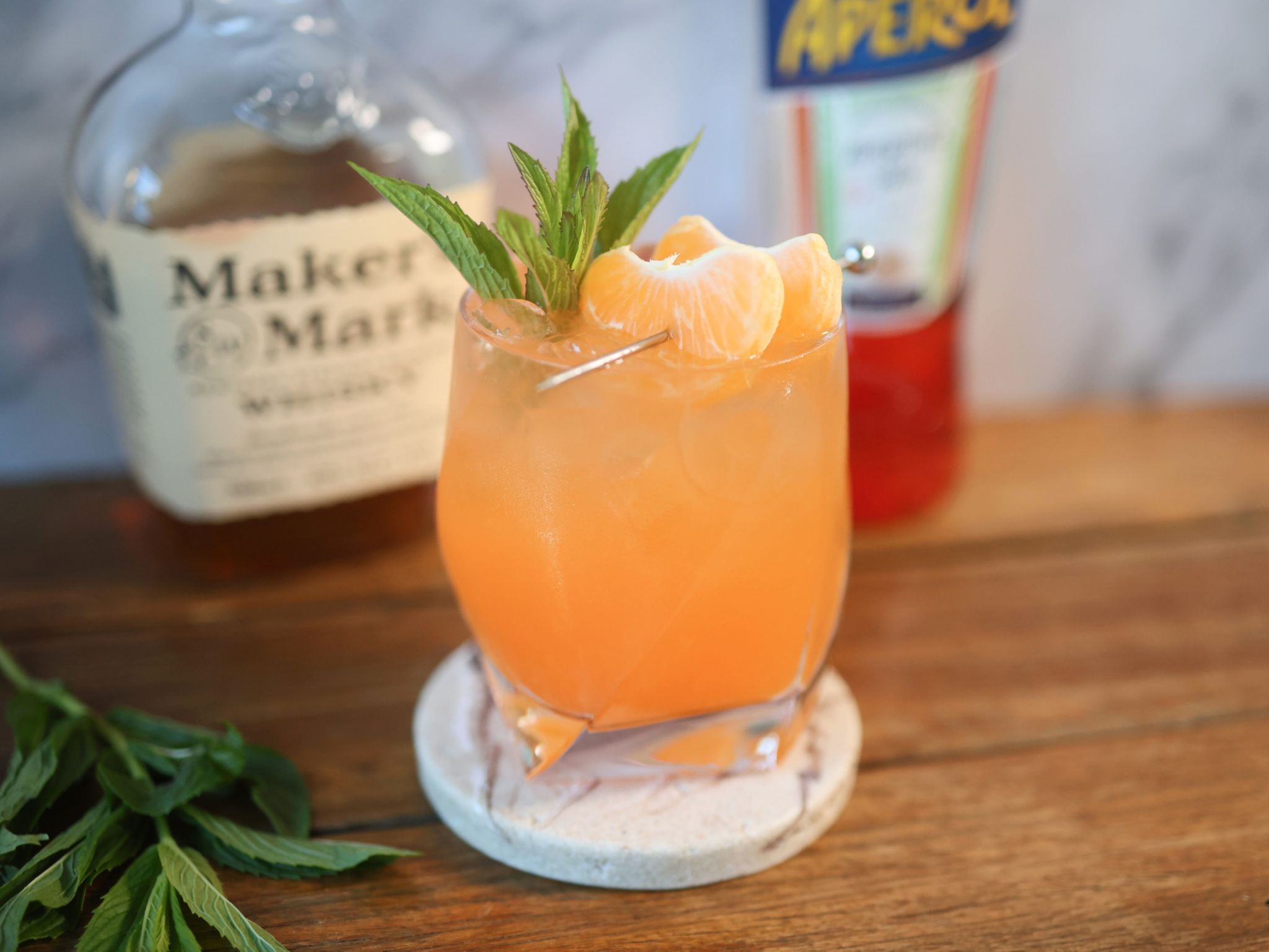 Try This Zesty Winter Cocktail - Mandarin Bourbon Smash Recipe | BWS